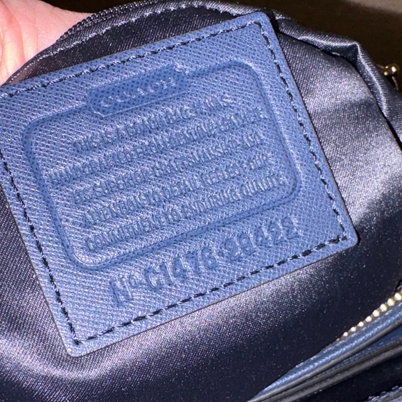 Coach | Bags | Coach Navy Blue Shoulder Bag | Poshmark